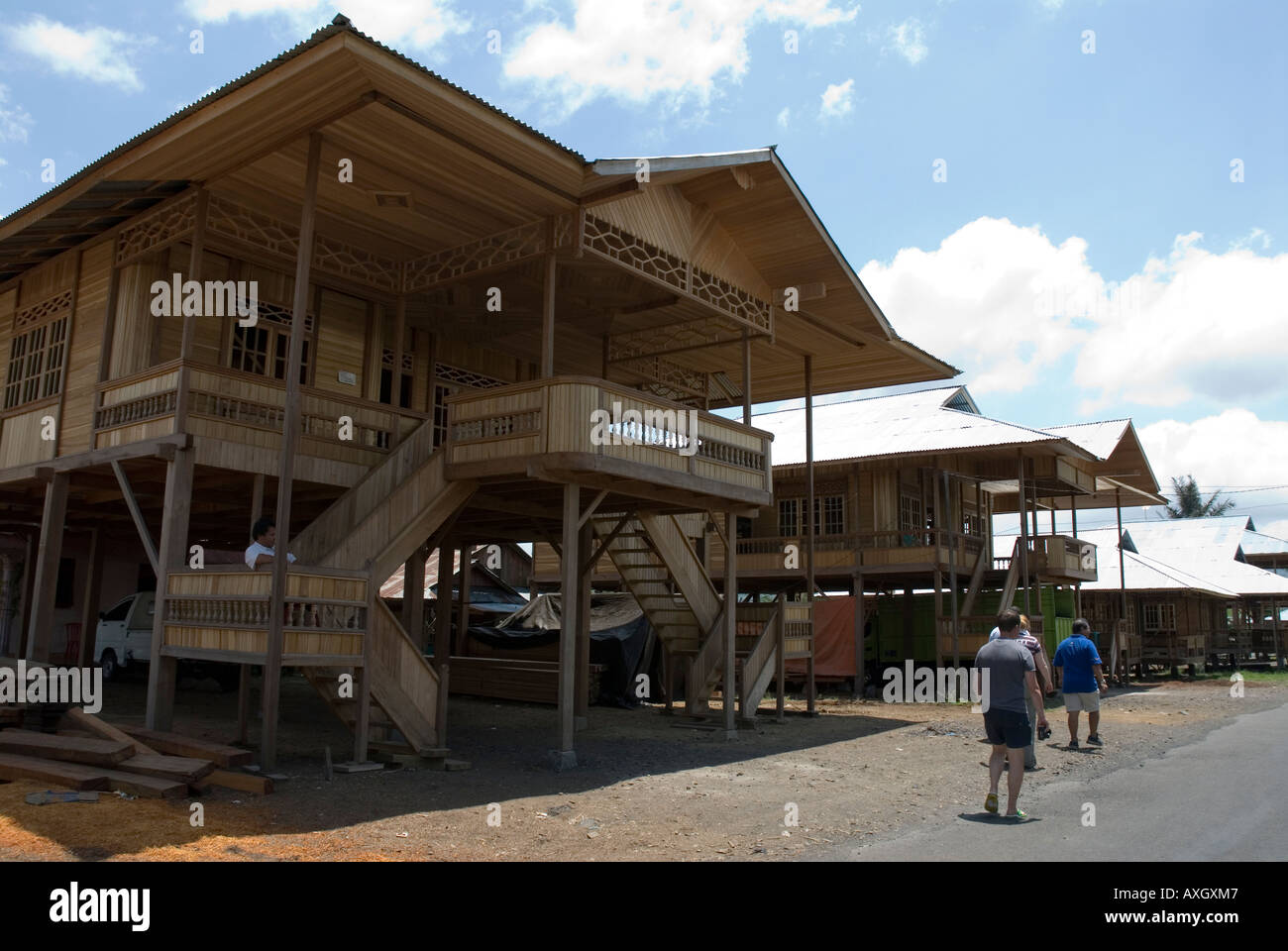 Traditional Minahasan house building Woloan village Minahasa Highlands ...