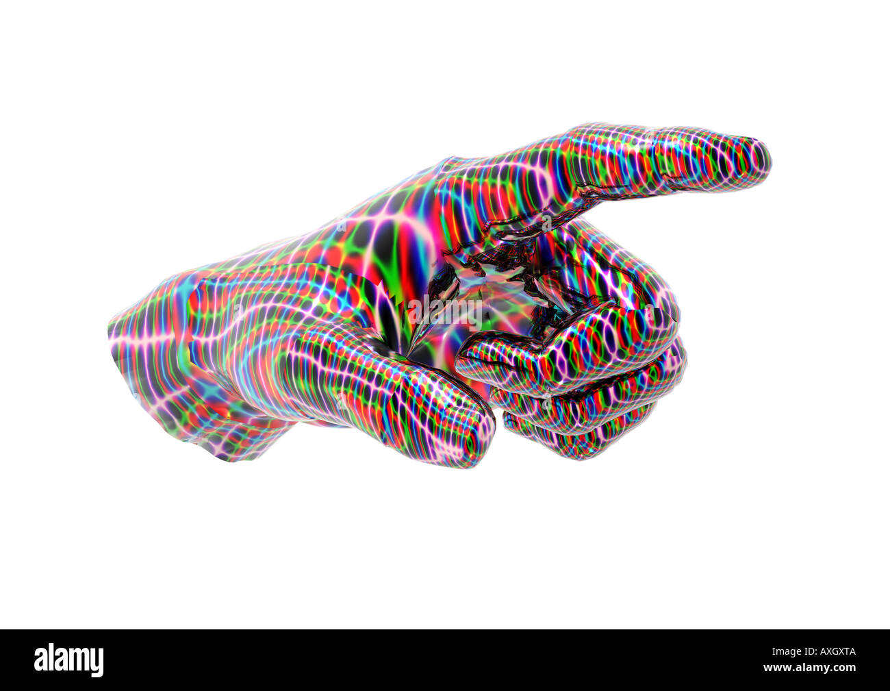 Hand gesturing the way Cut Out Stock Images & Pictures - Alamy