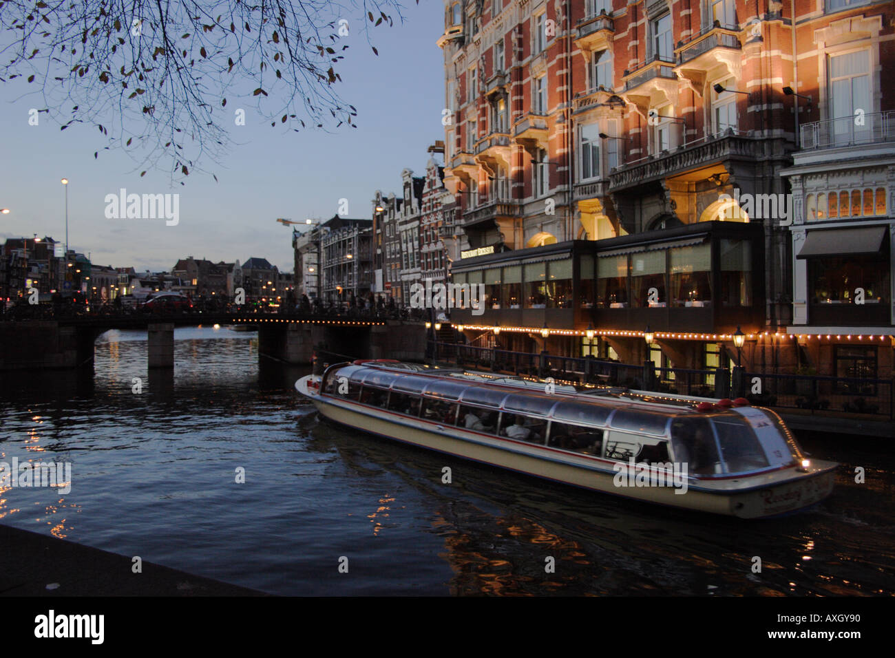 Holland dusk riverboat hi-res stock photography and images - Alamy