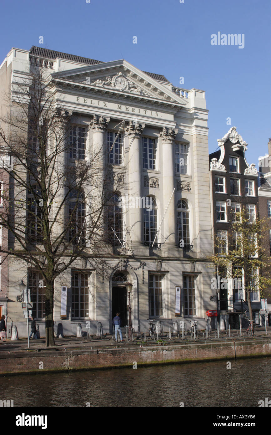 Neoclassical Felix Meritis building, Amsterdam Stock Photo - Alamy