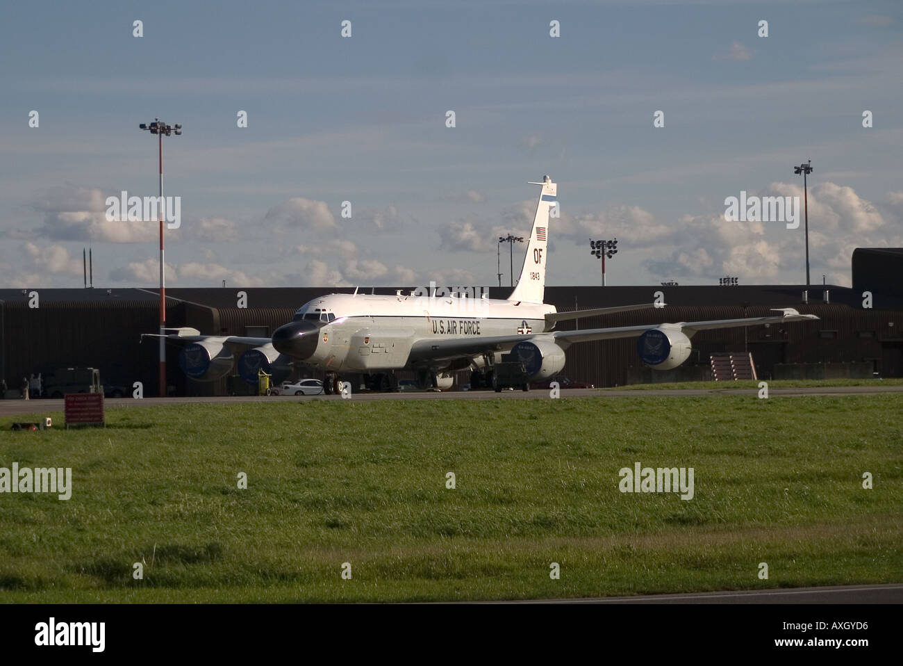 A Boeing RC135V of the USAF at Mildenhall Air Base in Suffolk, England ...