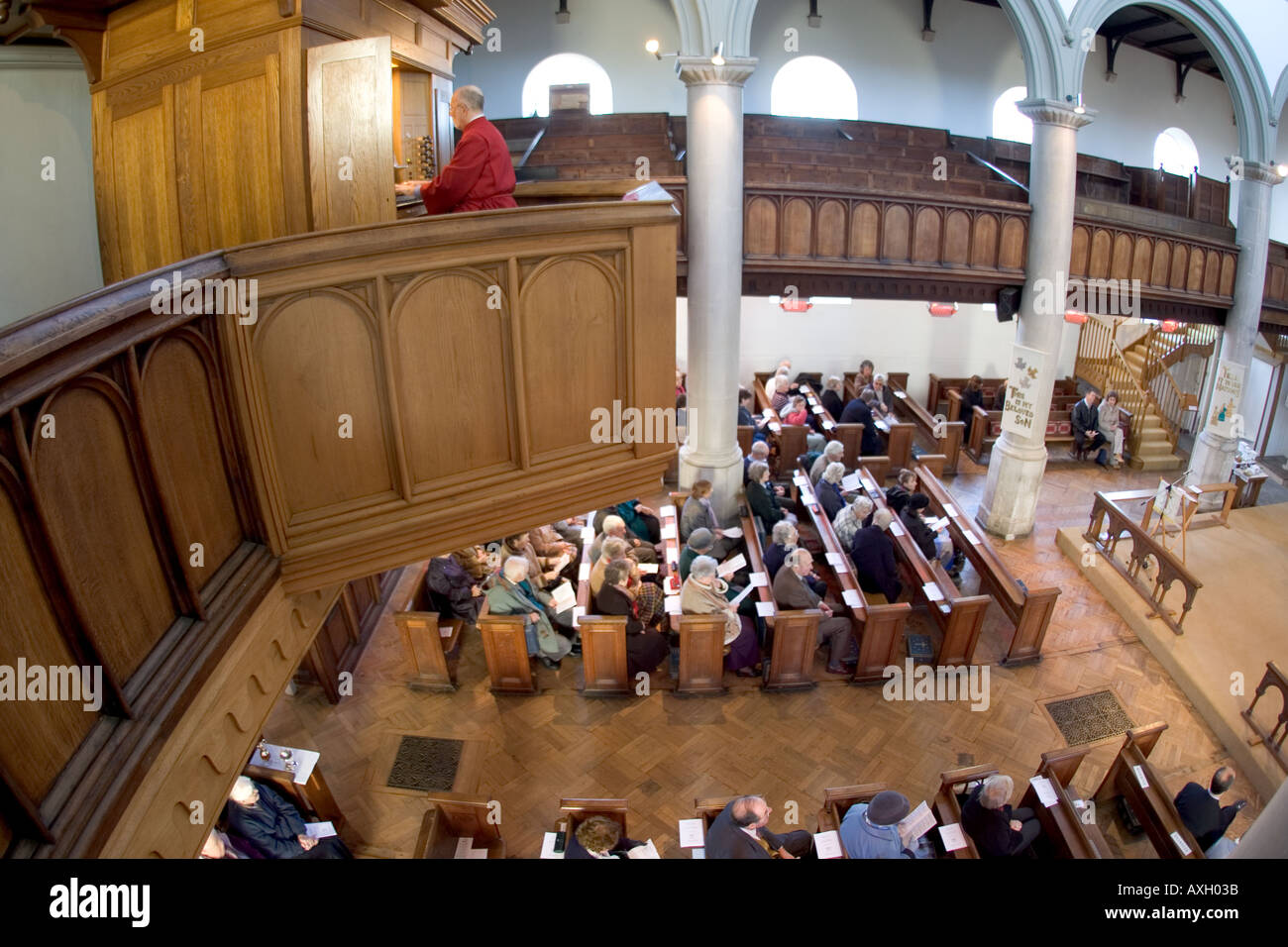 The church organist Stock Photo - Alamy