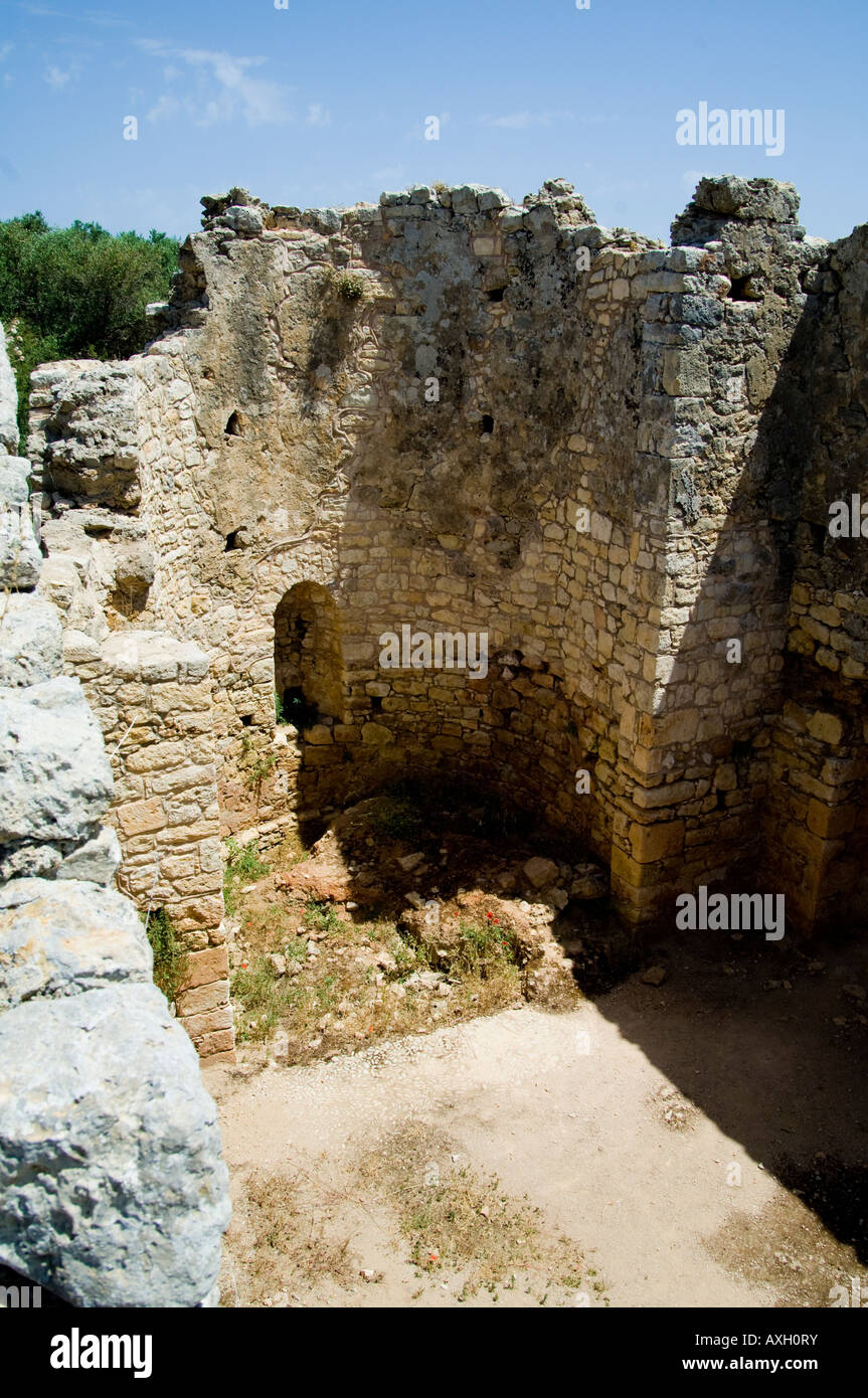 Roman ruins at Aptera, Crete Greece Stock Photo - Alamy