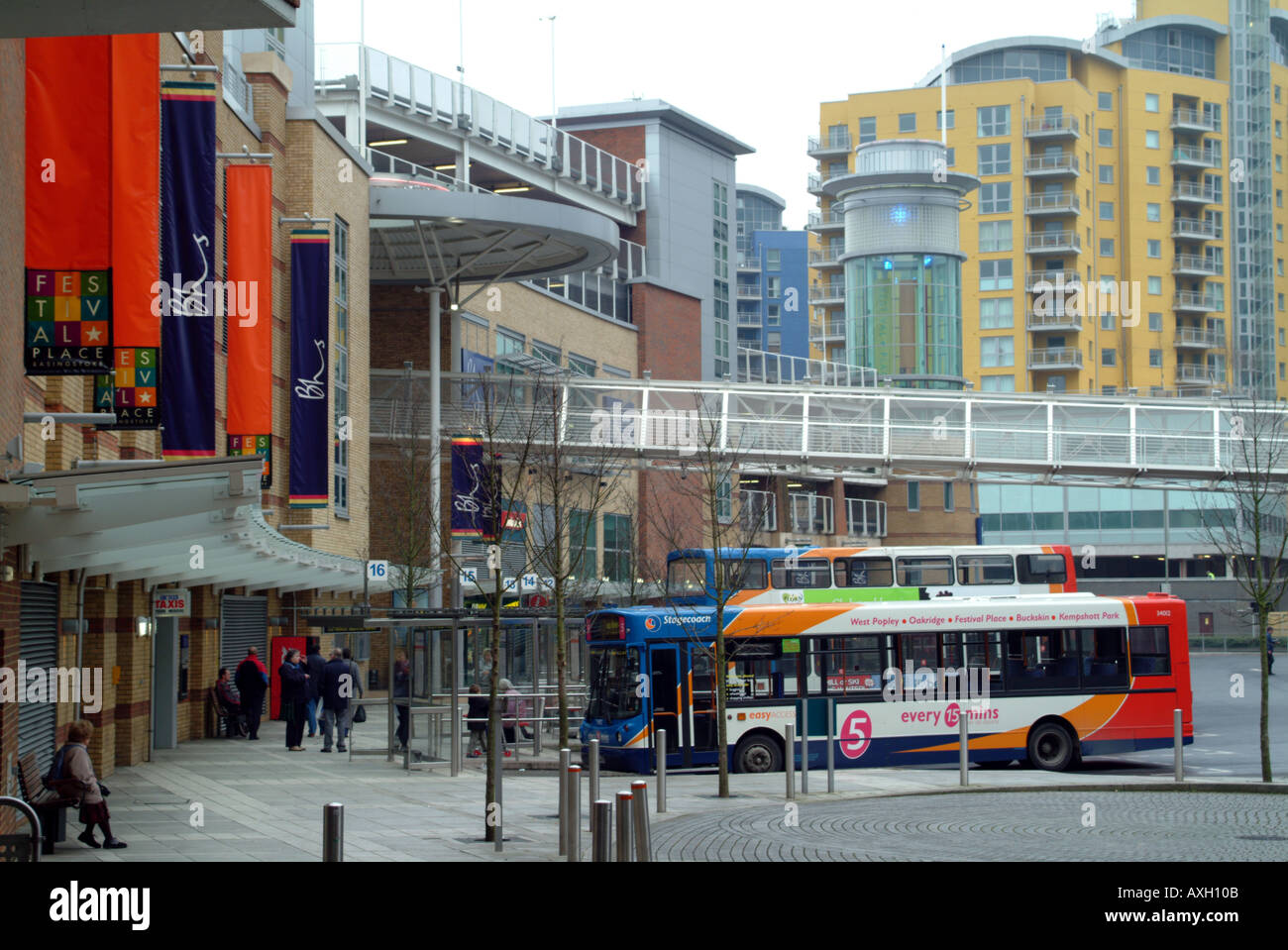 Bus station and Festival Place complex in Basingstoke Hampshire ...