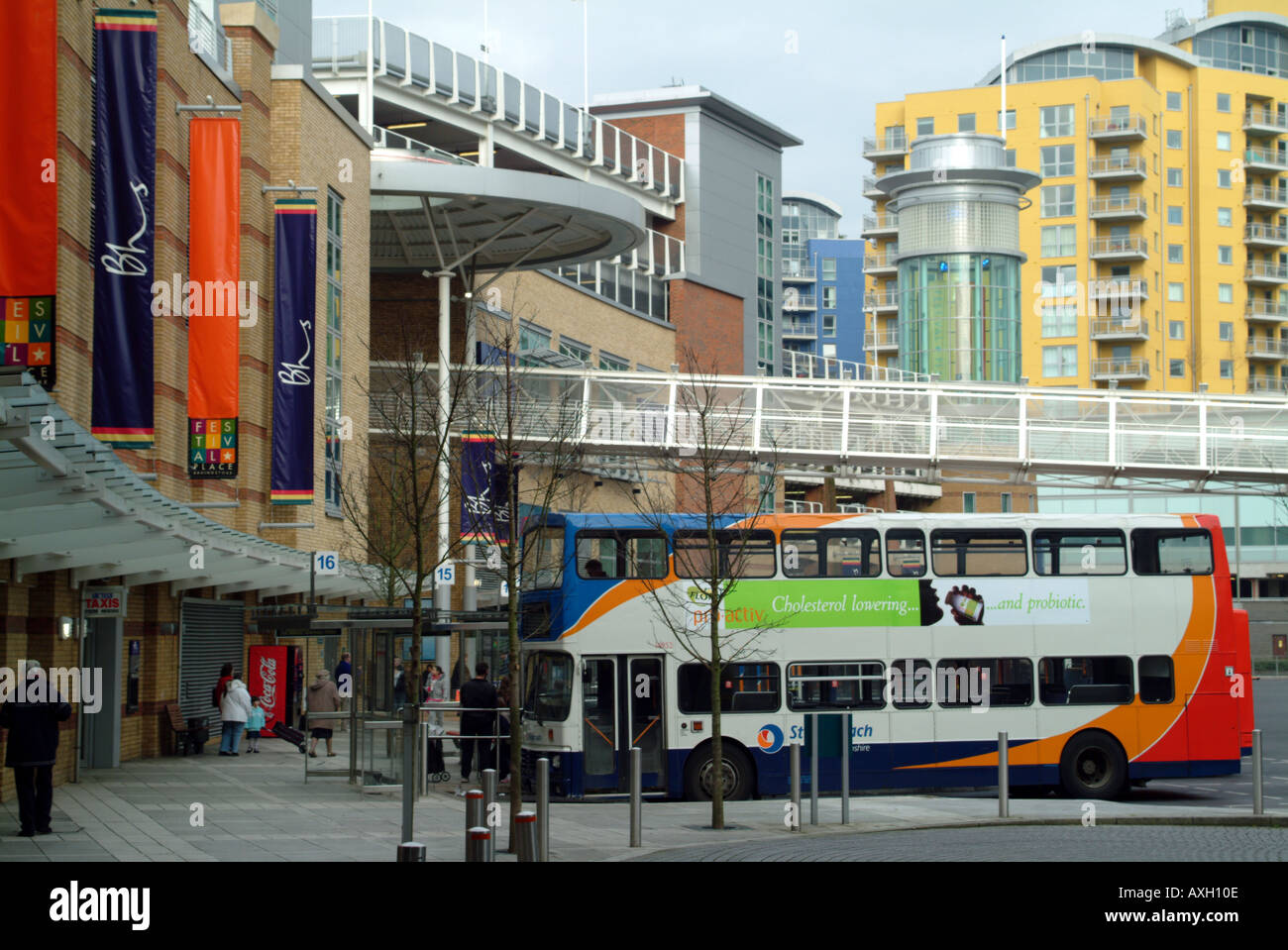 Bus station and Festival Place complex in Basingstoke Hampshire ...