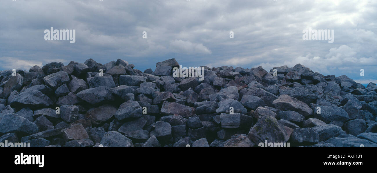 Pile of stones on a mountain top hi-res stock photography and images ...