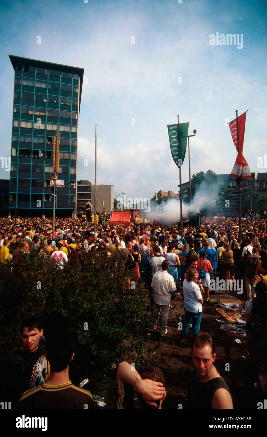 Love Parade 1997 in Berlin Germany Stock Photo - Alamy