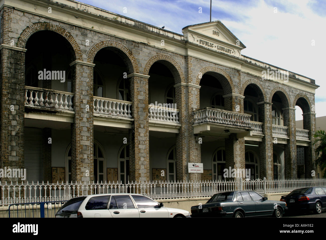 Trinidad Port of Spain Library Stock Photo - Alamy
