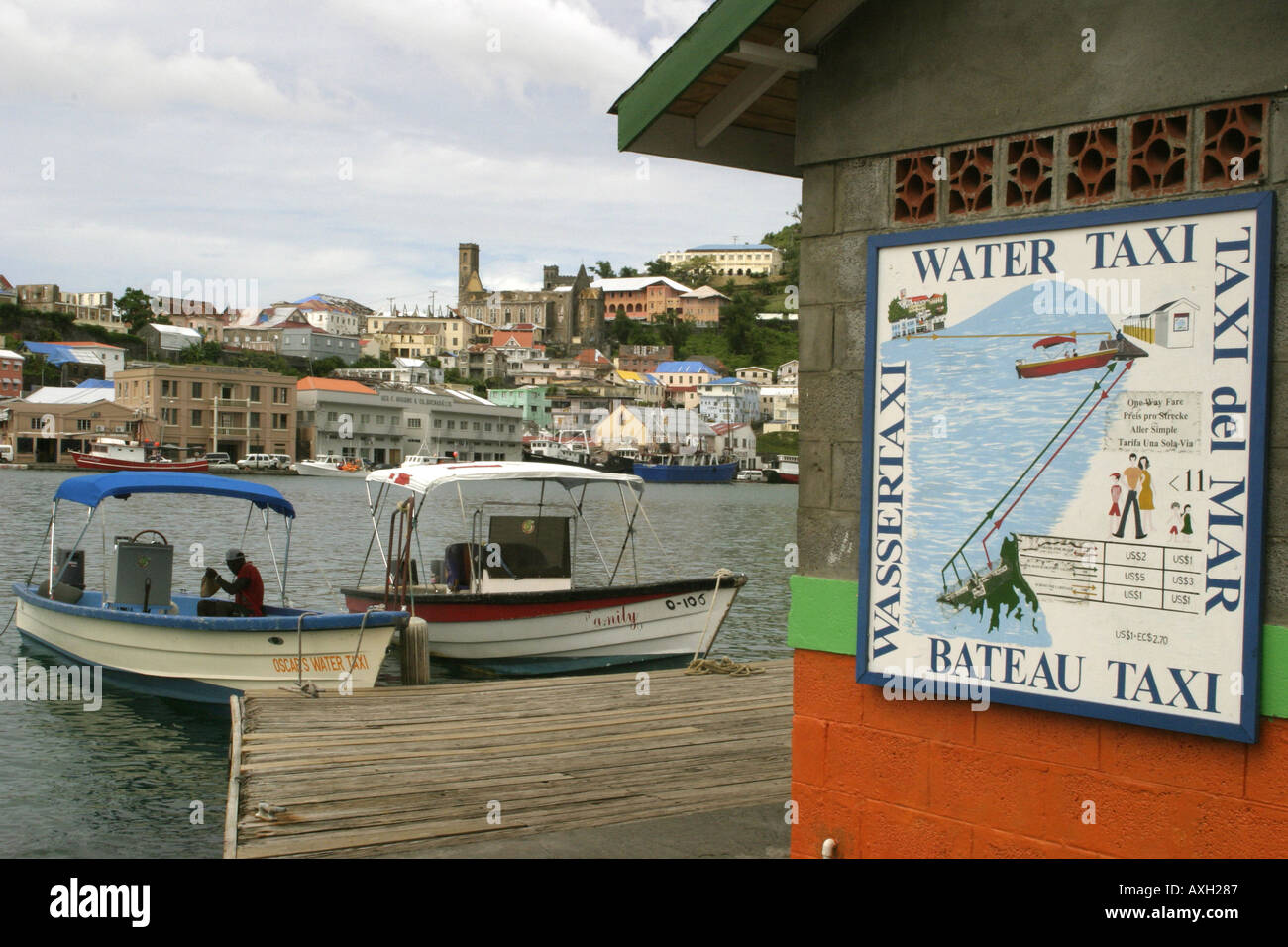 Grenada St George s Water taxi Stock Photo - Alamy