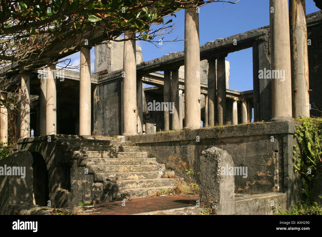 Jamaica Port Antonio Folly ruin Stock Photo - Alamy