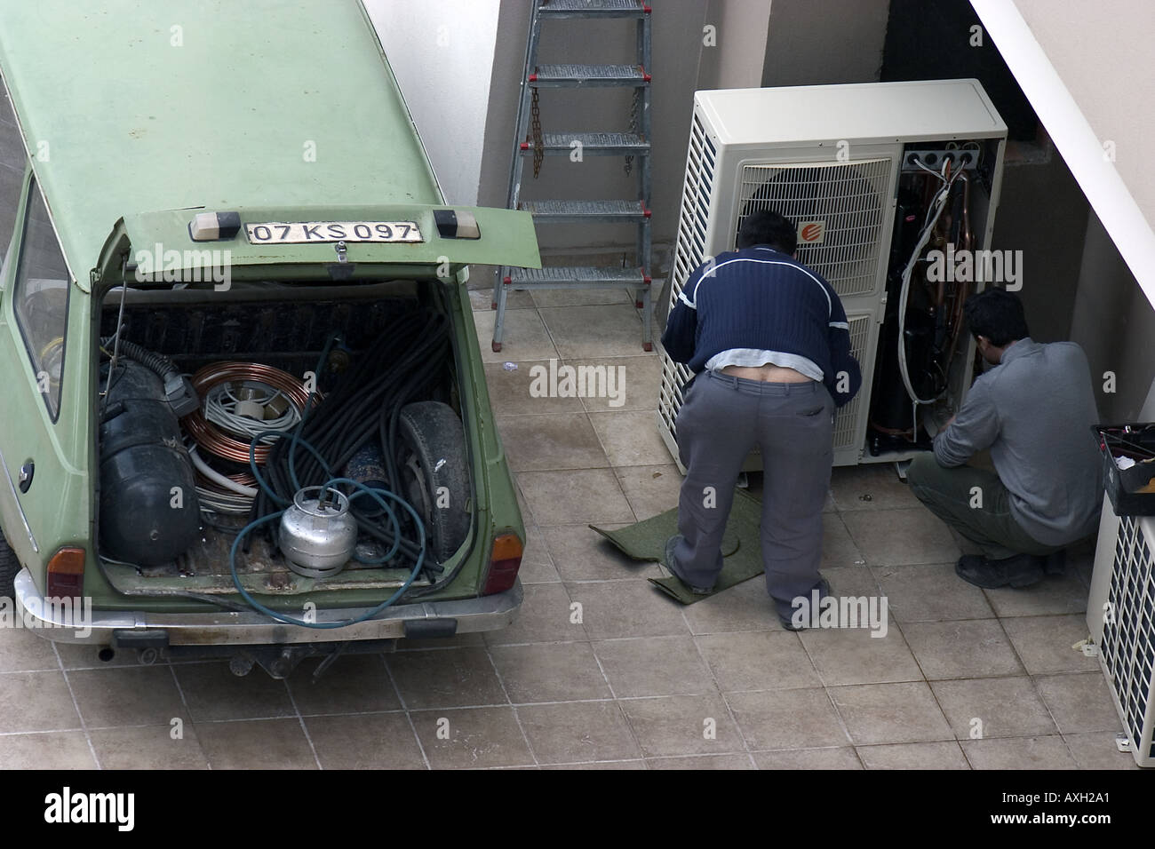 working in turkey Stock Photo - Alamy