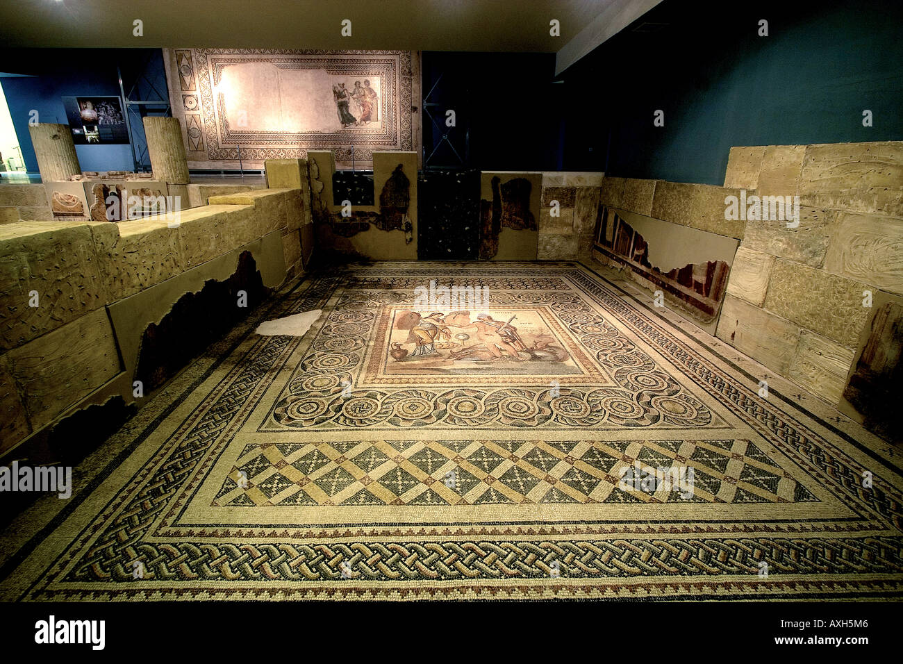 Perseus and Andromeda Zeugma Mosaics Gaziantep Museum Stock Photo - Alamy