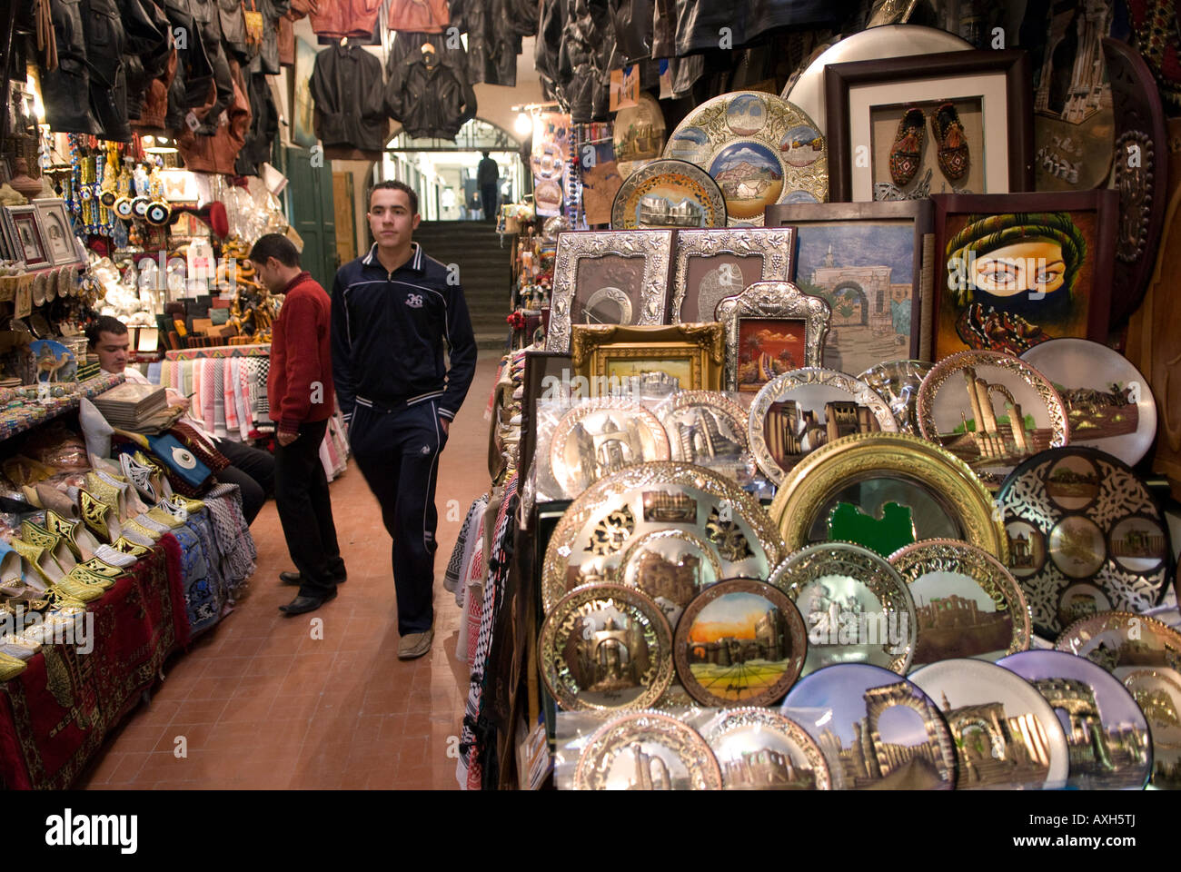 Souvenirs on sale in the souq Medina Tripoli Libya Stock Photo - Alamy