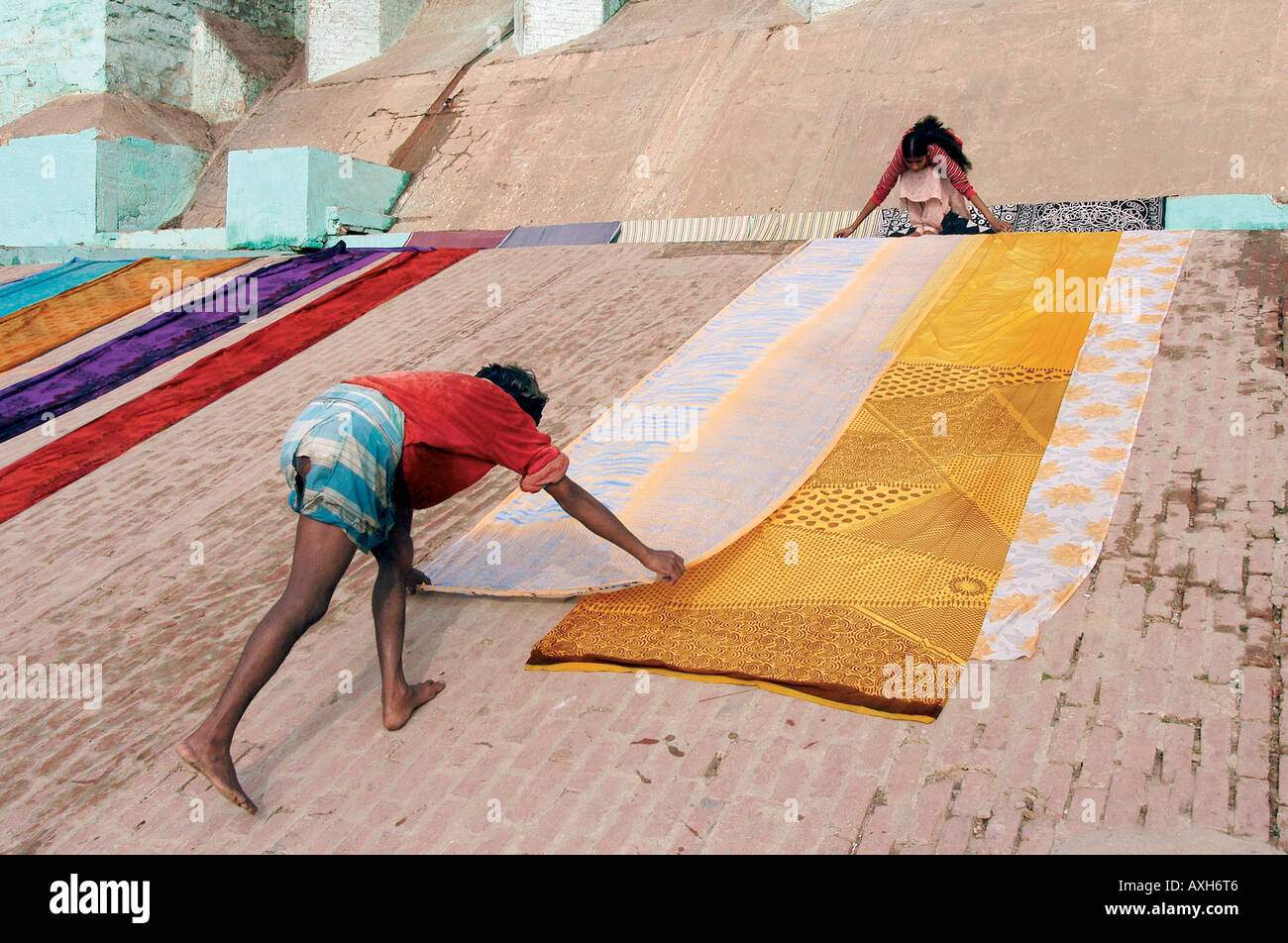 Dobhi Ghats Varanasi India Stock Photo - Alamy