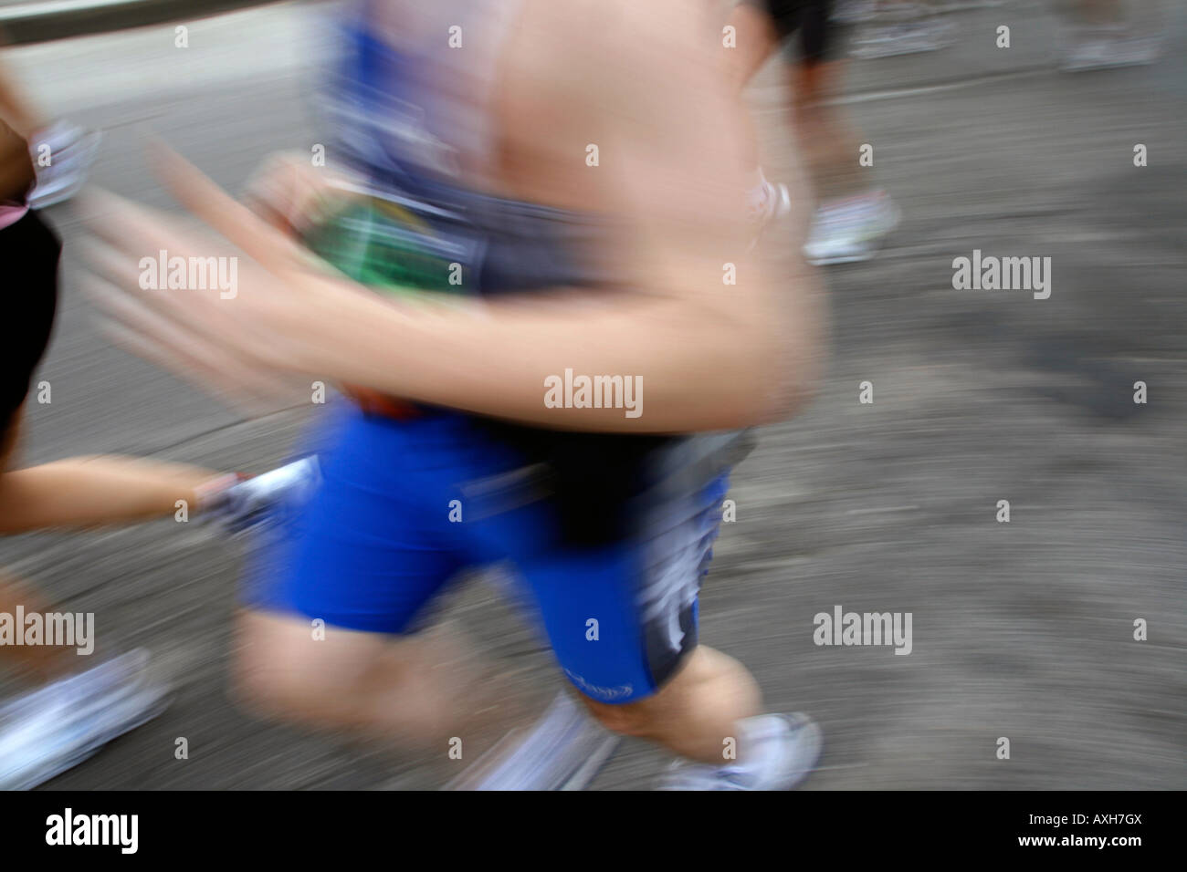 runners in road race Stock Photo - Alamy