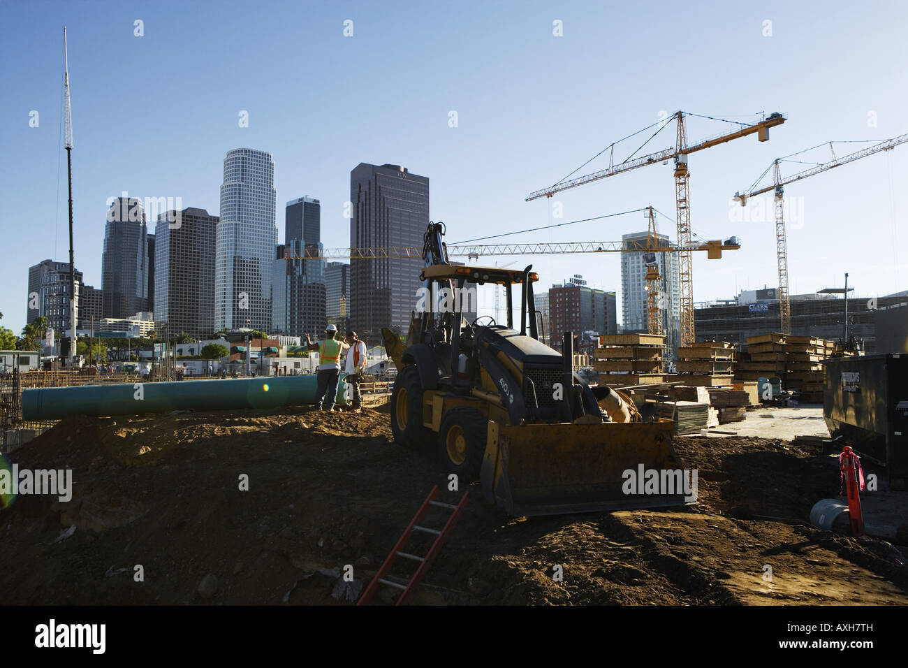 Construction site near downtown area Stock Photo - Alamy