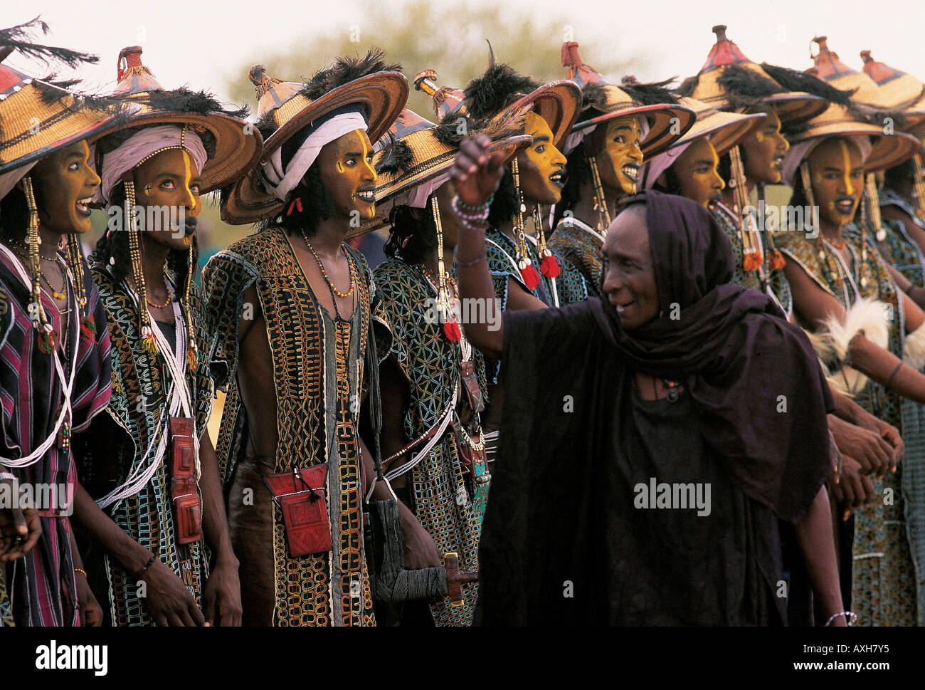 Wodabe men line up to be judged on the whiteness of their teeth and ...