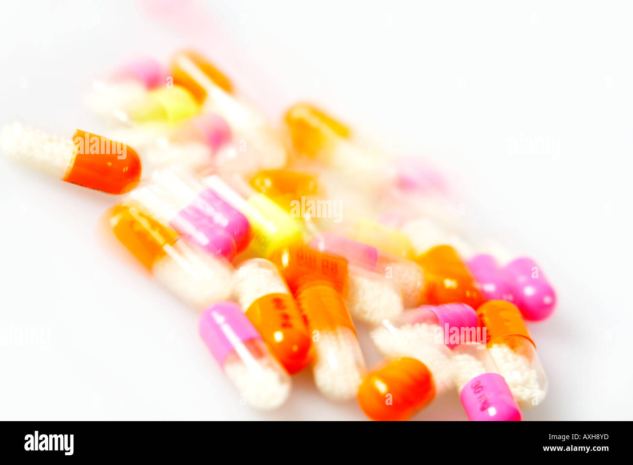 Capsules of Morphine Sulphate White Background Stock Photo - Alamy