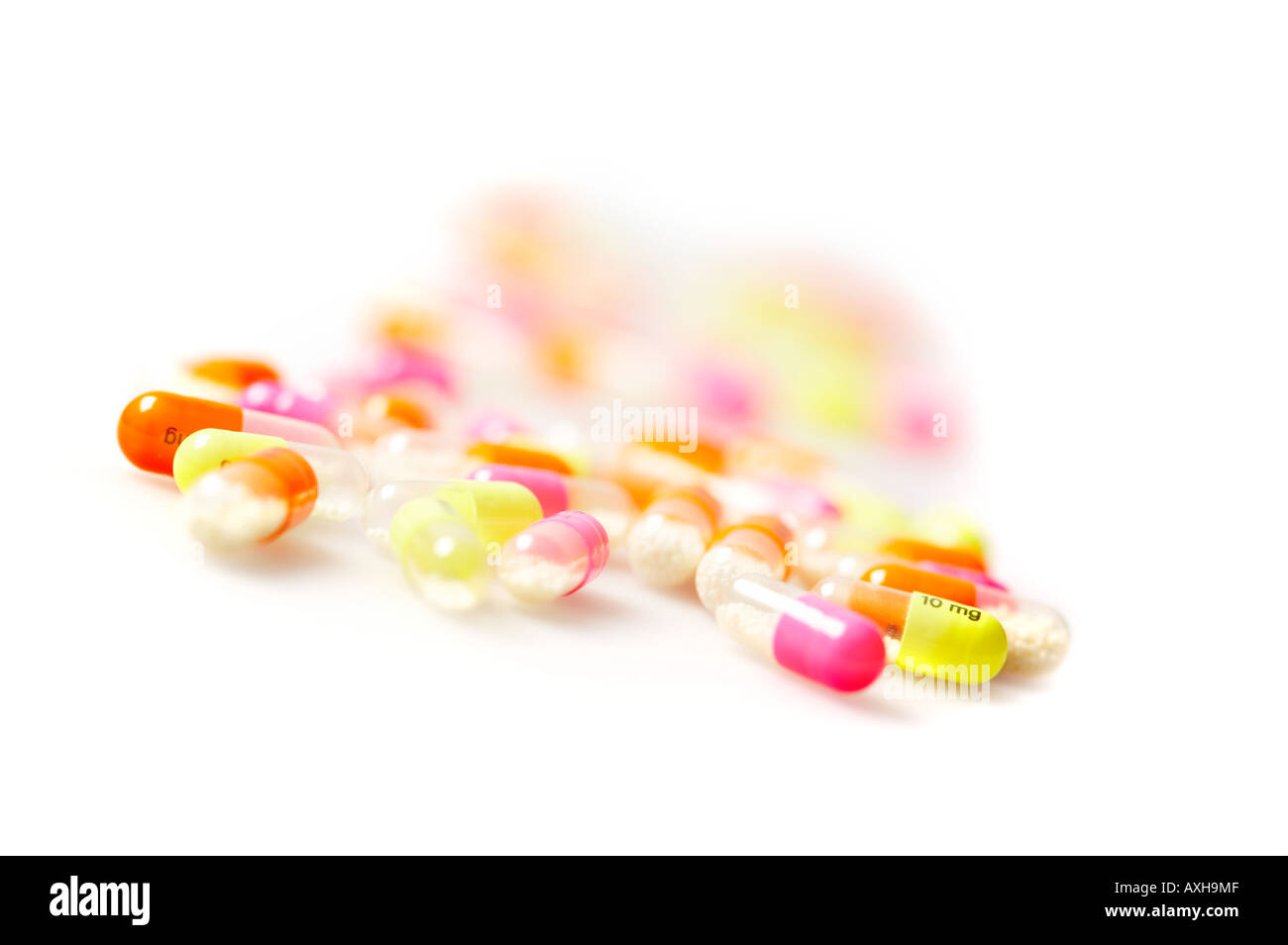 Capsules of Morphine Sulphate White Background Stock Photo - Alamy
