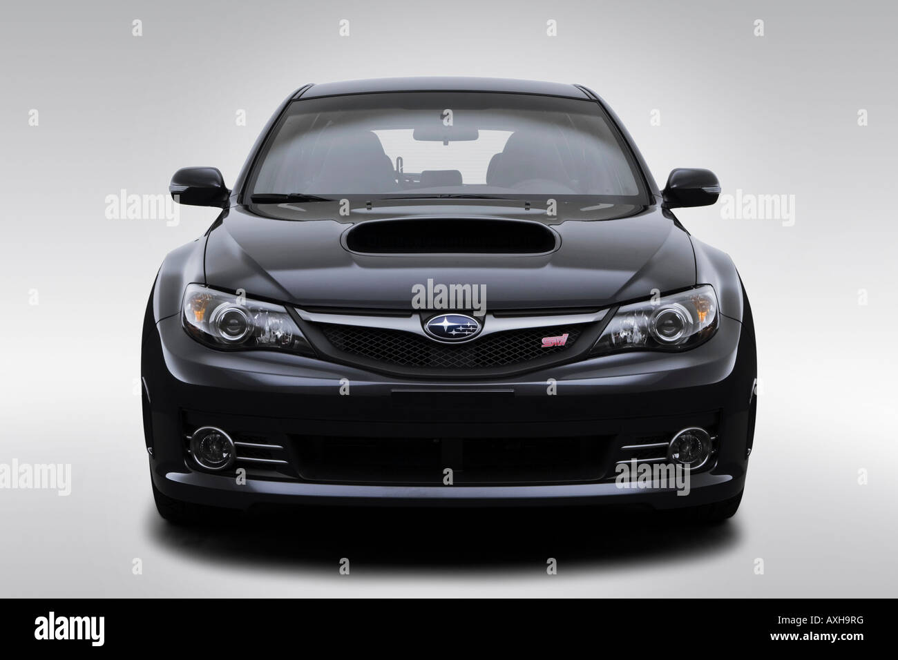 2008 Subaru Impreza WRX STi in Gray - Low/Wide Front Stock Photo - Alamy