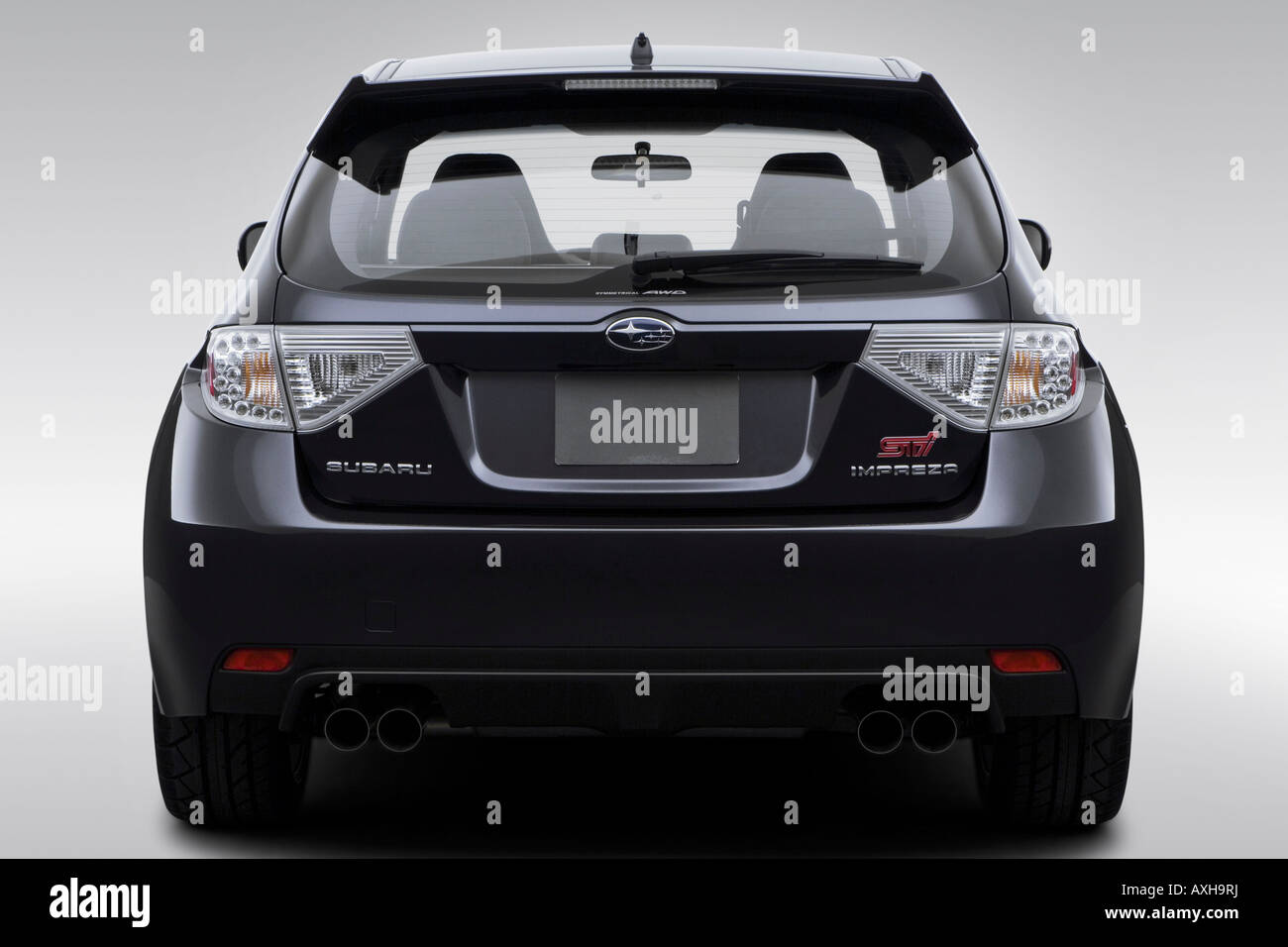 2008 Subaru Impreza WRX STi in Gray - Low/Wide Rear Stock Photo - Alamy