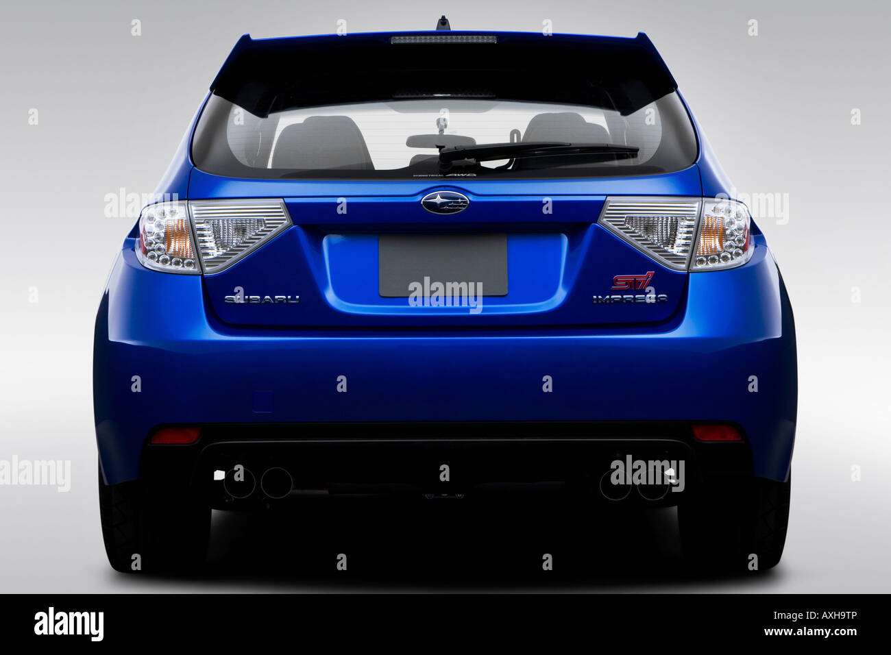 2008 Subaru Impreza WRX STi in Gray - Low/Wide Rear Stock Photo - Alamy