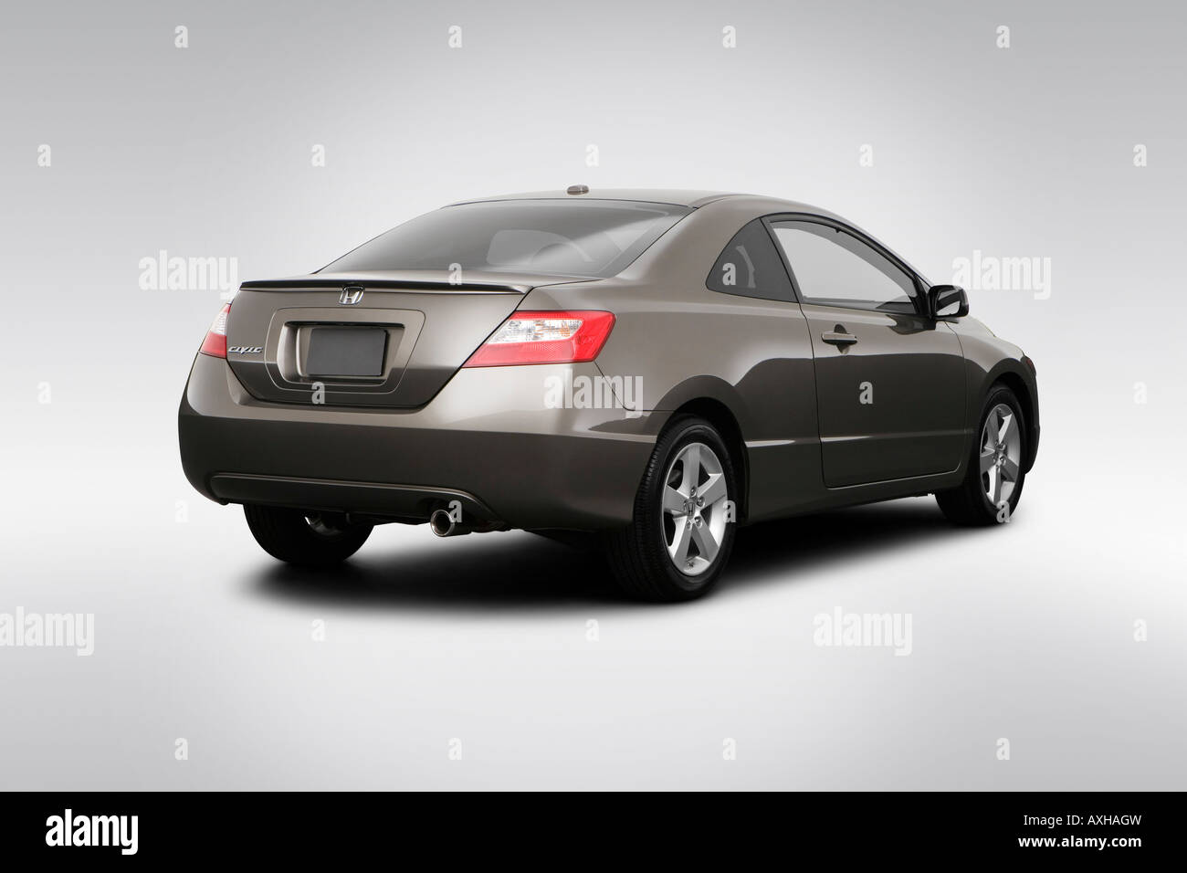 2008 Honda Civic EX-L in Gray - Rear angle view Stock Photo - Alamy
