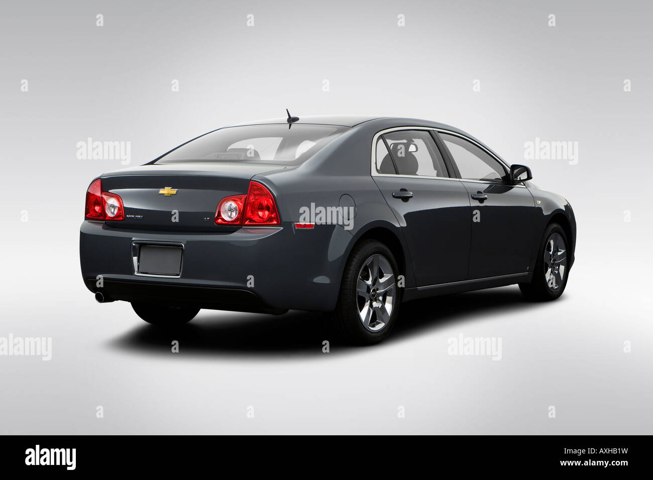 2008 Chevrolet Malibu 1LT in Gray - Rear angle view Stock Photo - Alamy