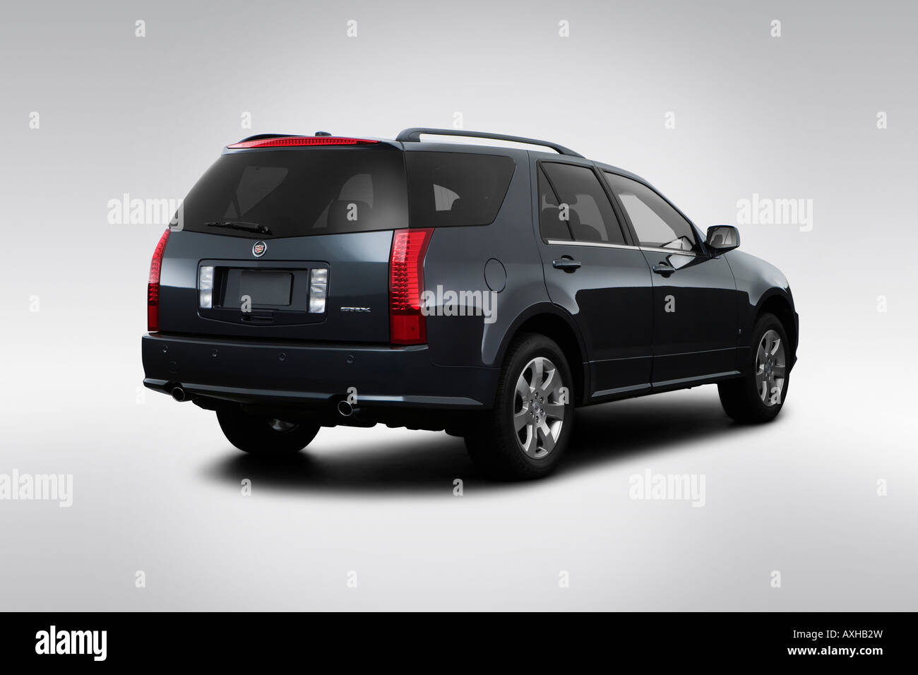 2008 Cadillac SRX Crossover 3.6L V6 VVT in Gray - Rear angle view Stock ...