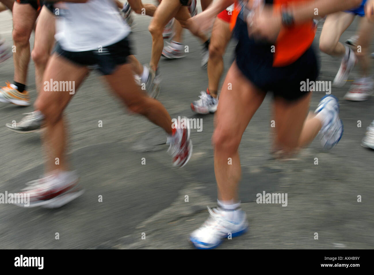 runners in road race Stock Photo - Alamy