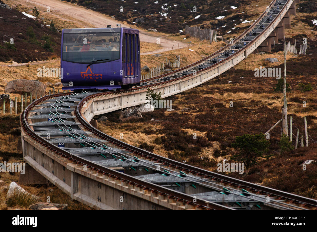 The Cairngorm Mountain Funicular Railway Stock Photo - Alamy