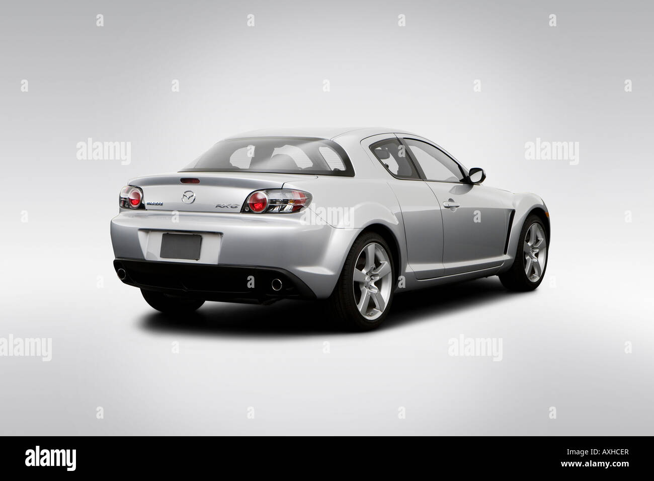 2008 Mazda RX-8 Grand Touring in Gray - Rear angle view Stock Photo - Alamy