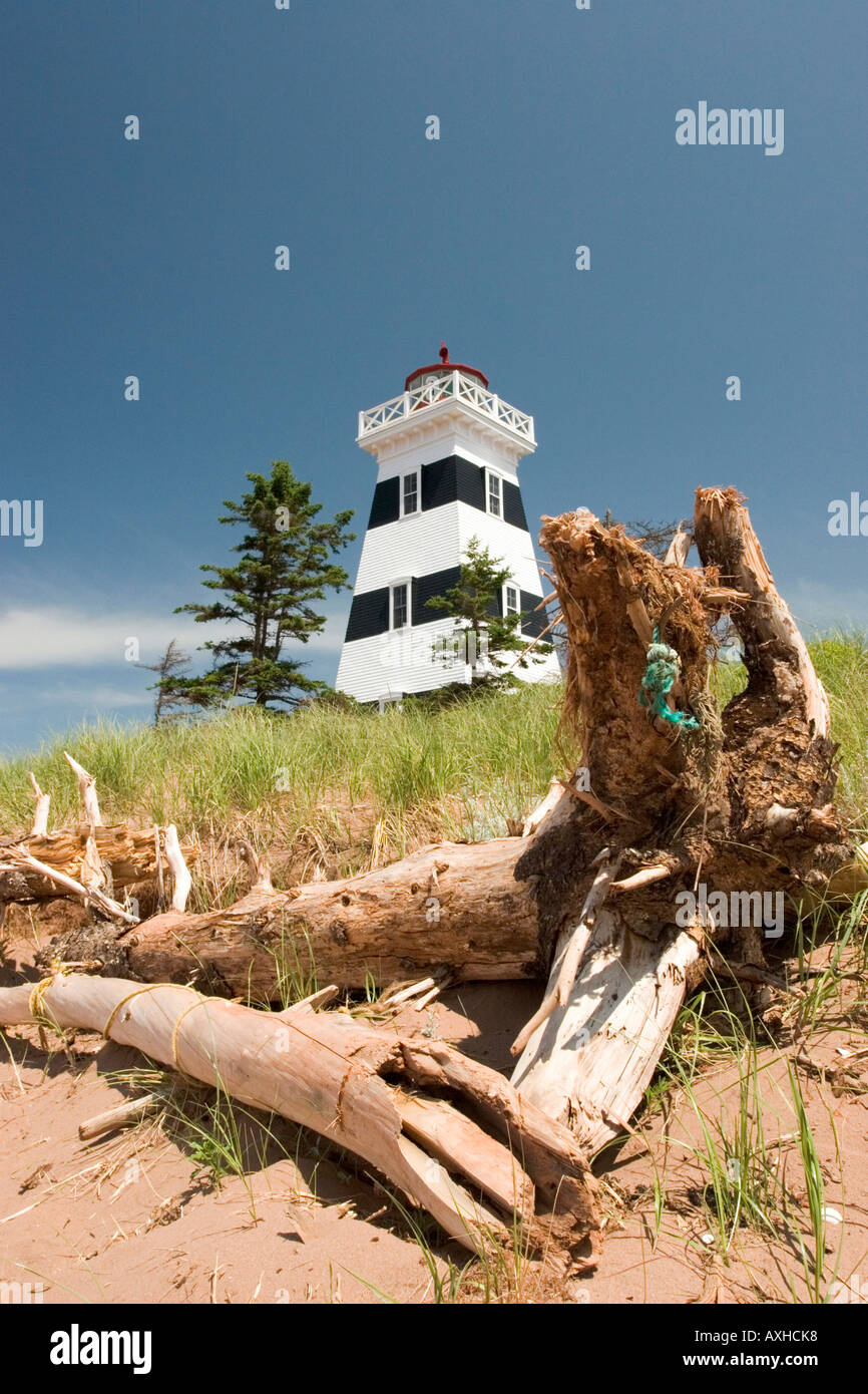 West Point lighthouse Prince Edward Island Canada Stock Photo - Alamy
