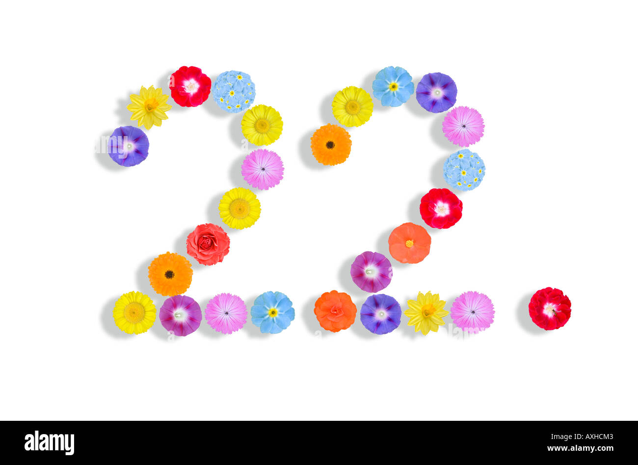 Number 22 Cut Out Stock Images & Pictures - Alamy