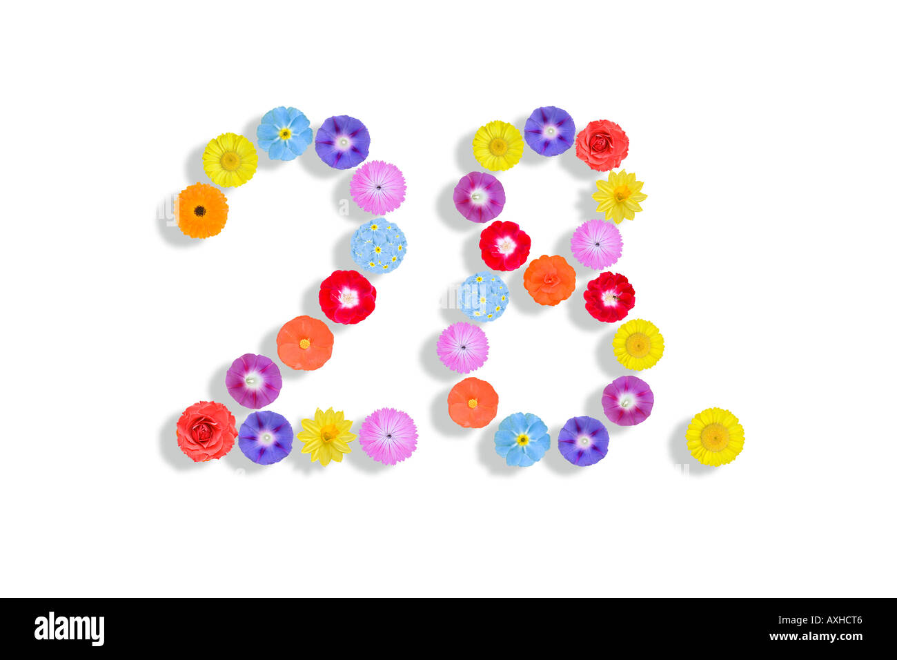 Number 28 Cut Out Stock Images & Pictures - Alamy
