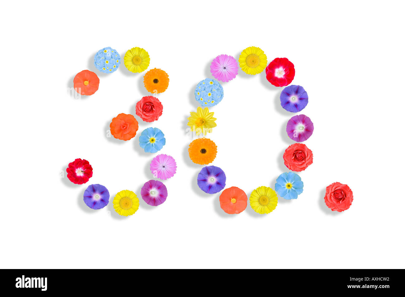 30 number Cut Out Stock Images & Pictures - Alamy