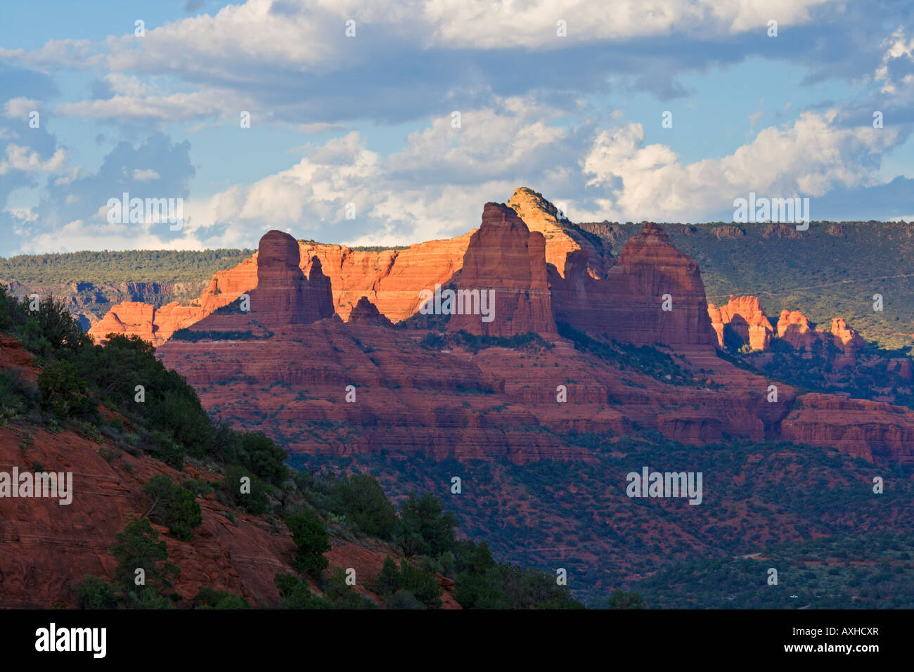 Arizona Red Rocks before sunset Stock Photo - Alamy