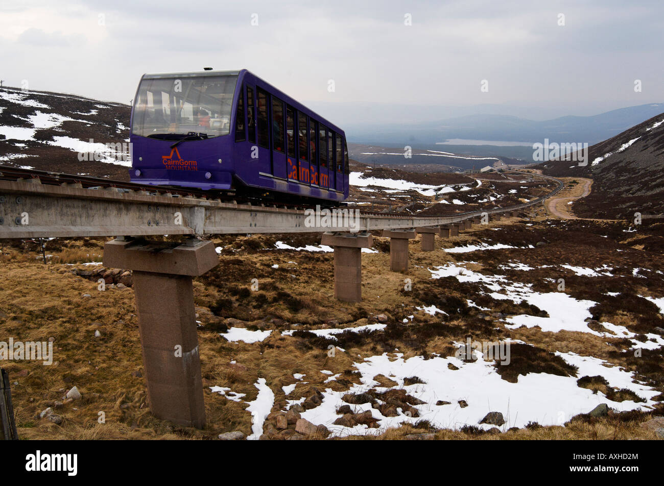 Cairngorm mountain funicular railway aviemore hi-res stock photography and images - Alamy
