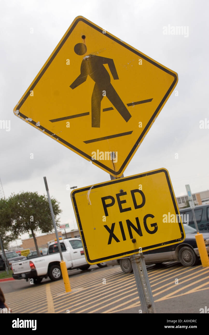 Ped xing sign hi-res stock photography and images - Alamy