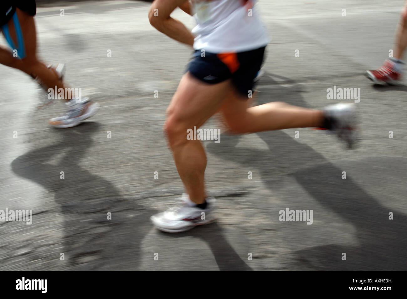 runners in road race Stock Photo - Alamy
