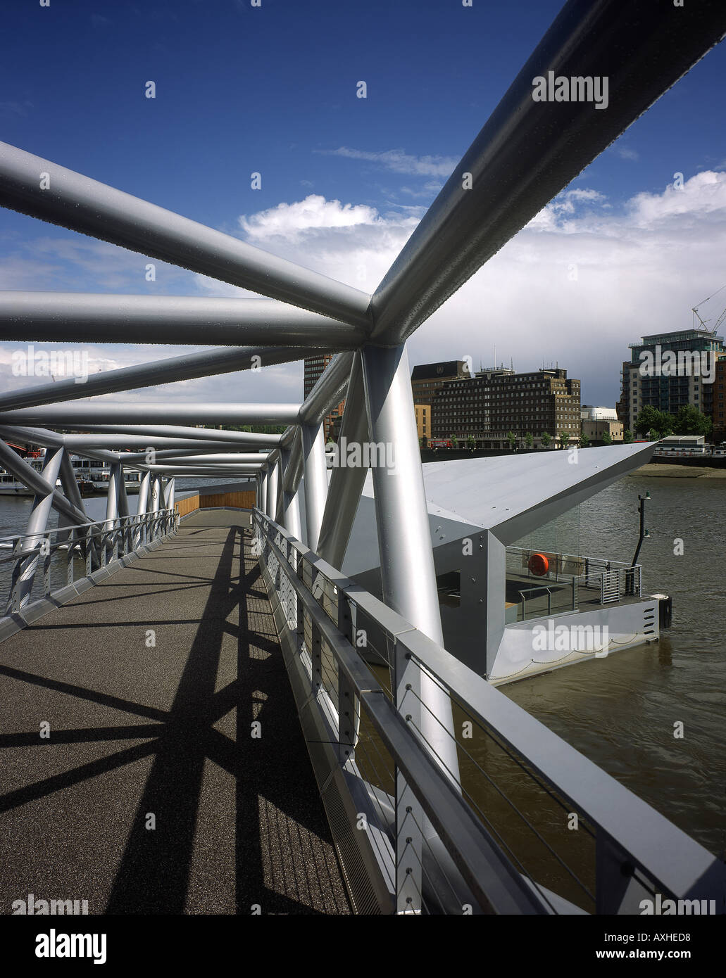 MILLBANK MILLENNIUM PIER Stock Photo - Alamy