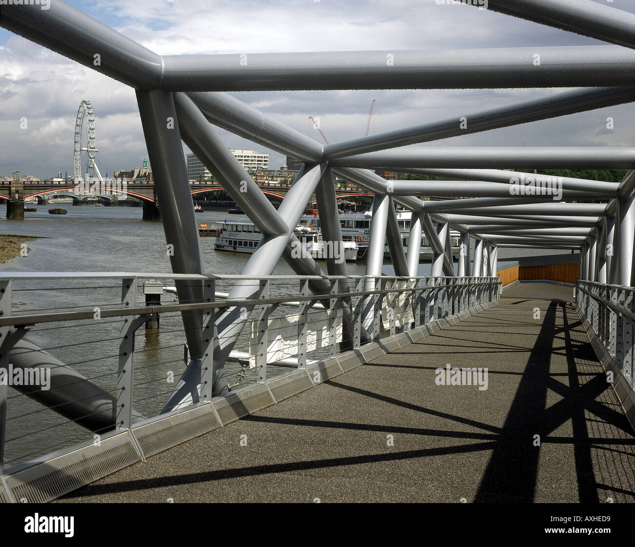 MILLBANK MILLENNIUM PIER Stock Photo - Alamy