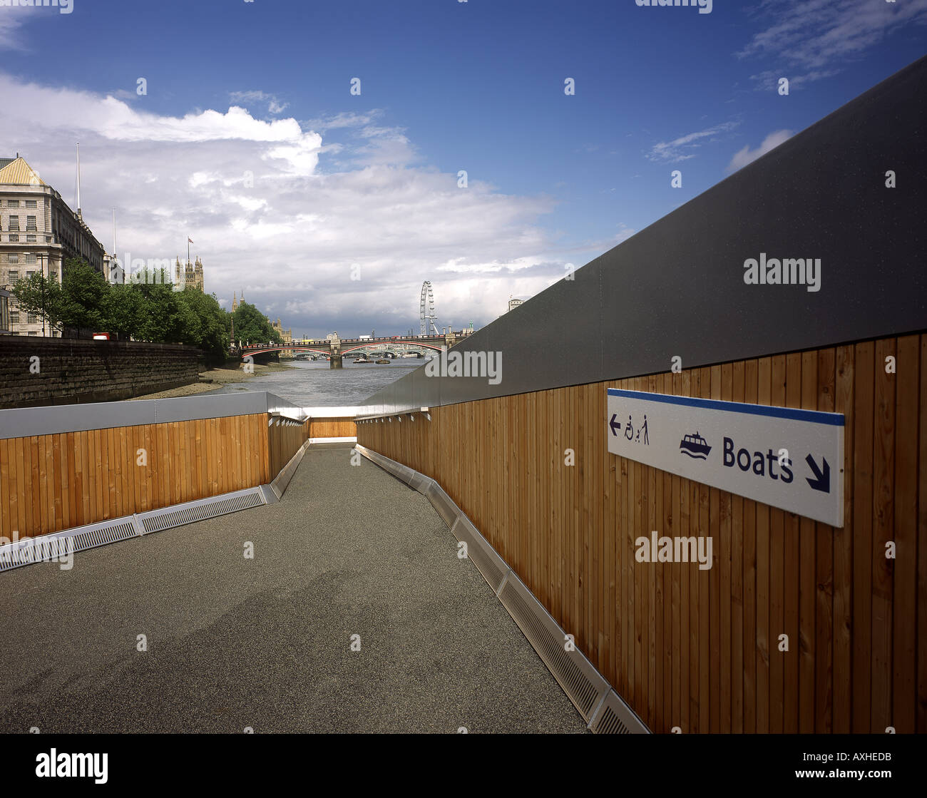 MILLBANK MILLENNIUM PIER Stock Photo - Alamy
