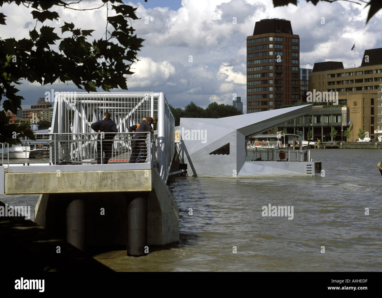 MILLBANK MILLENNIUM PIER Stock Photo - Alamy