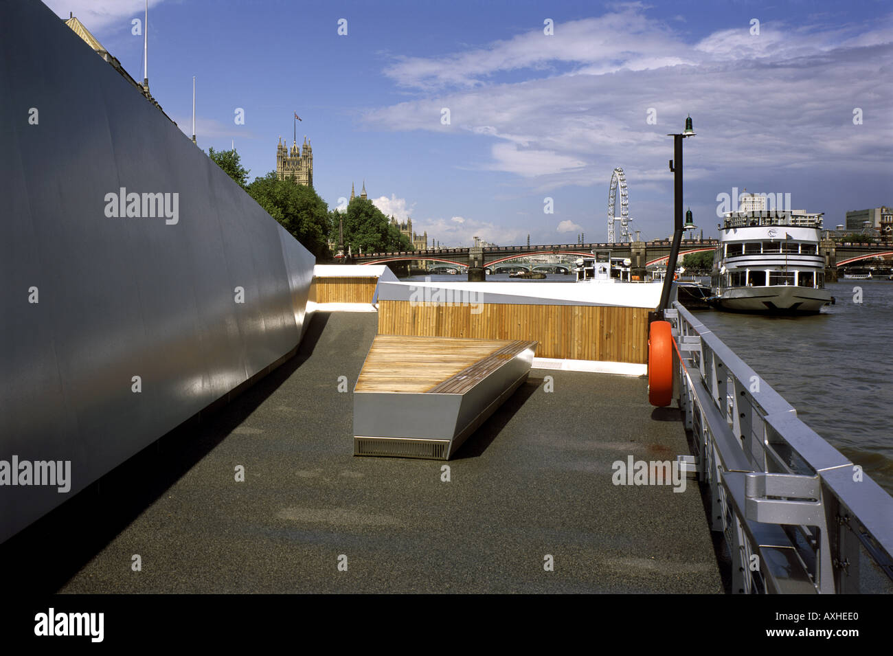 MILLBANK MILLENNIUM PIER Stock Photo - Alamy