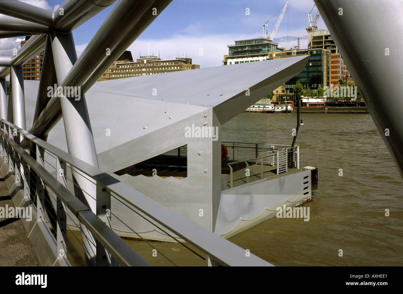MILLBANK MILLENNIUM PIER Stock Photo - Alamy