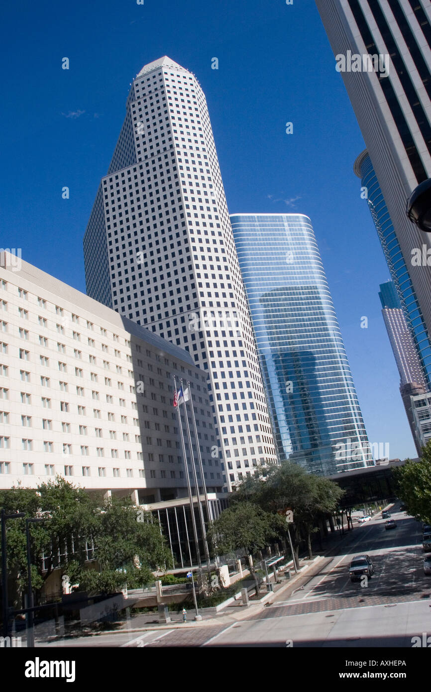Stunning buildings in Downtown Houston Texas TX USA Stock Photo - Alamy
