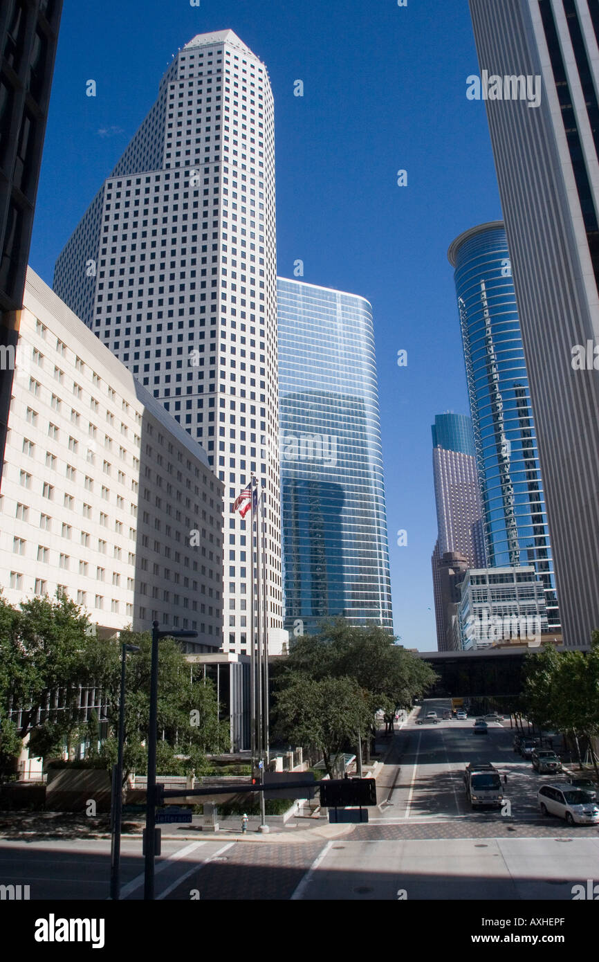 Stunning buildings in Downtown Houston Texas TX USA Stock Photo - Alamy