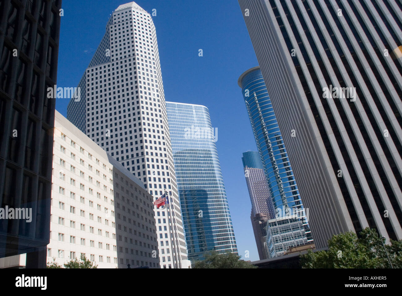 Stunning buildings in Downtown Houston Texas TX USA Stock Photo - Alamy