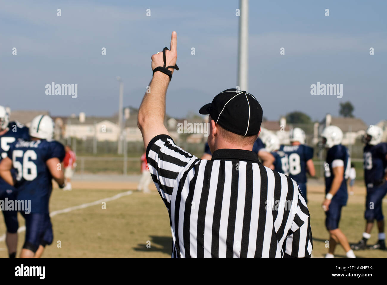 Football Referee Signals First Down